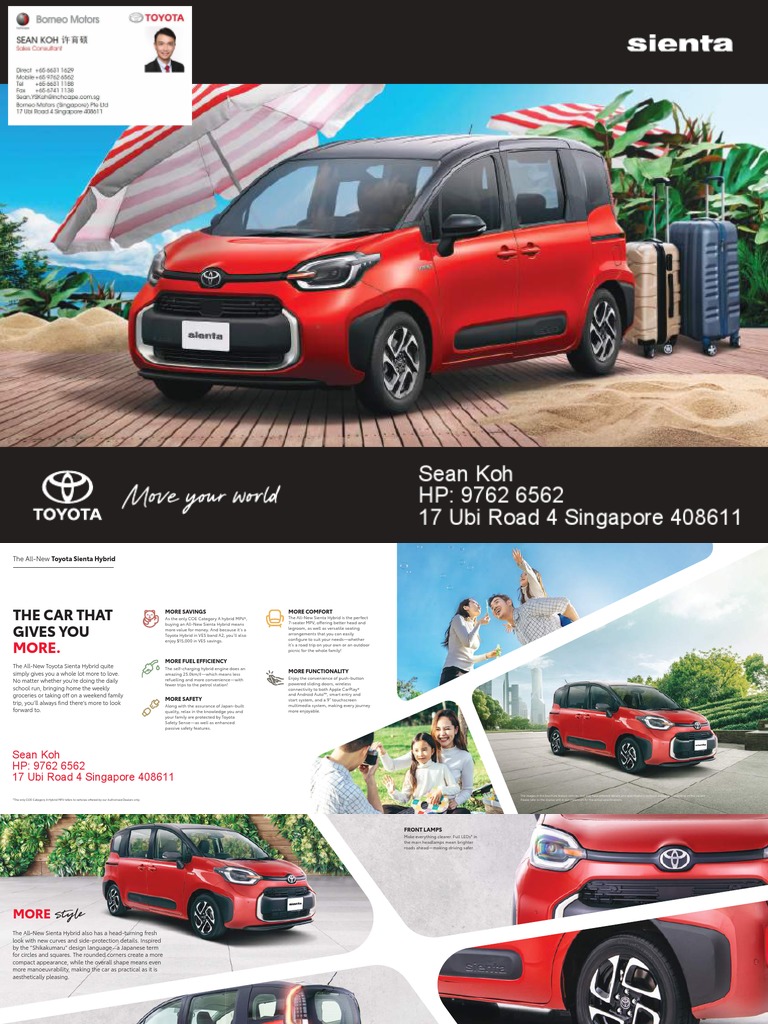Toyota - Sienta-2022 Sean Koh | PDF