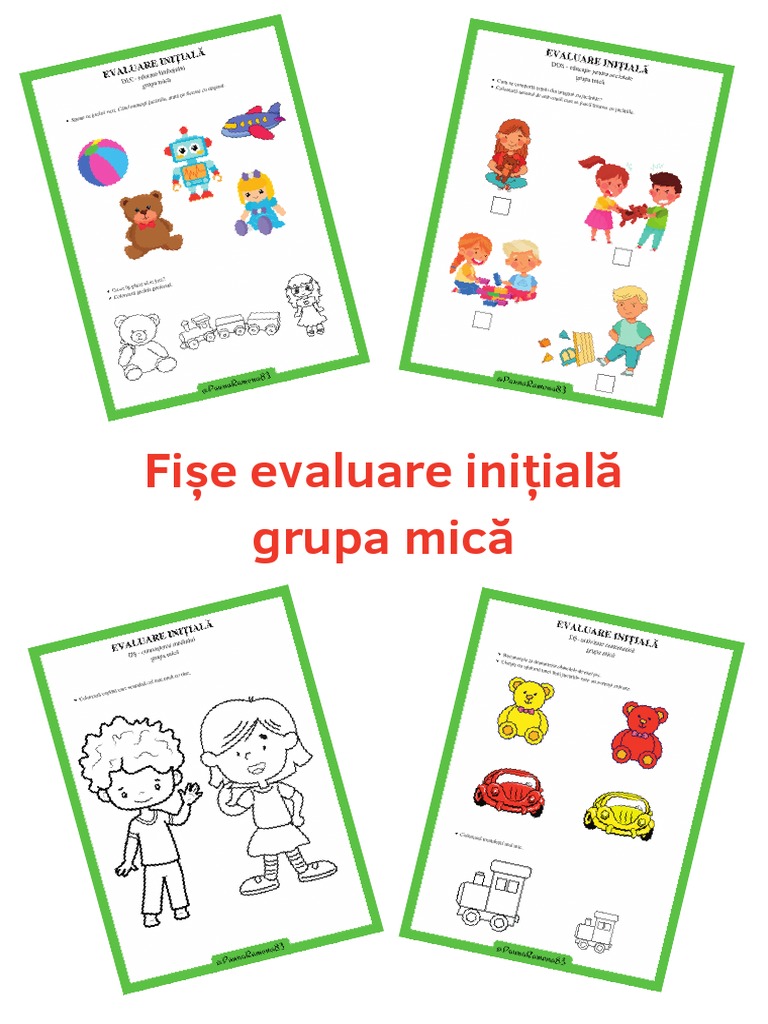 Fișe De Evaluare Inițială Grupa Mică Pdf