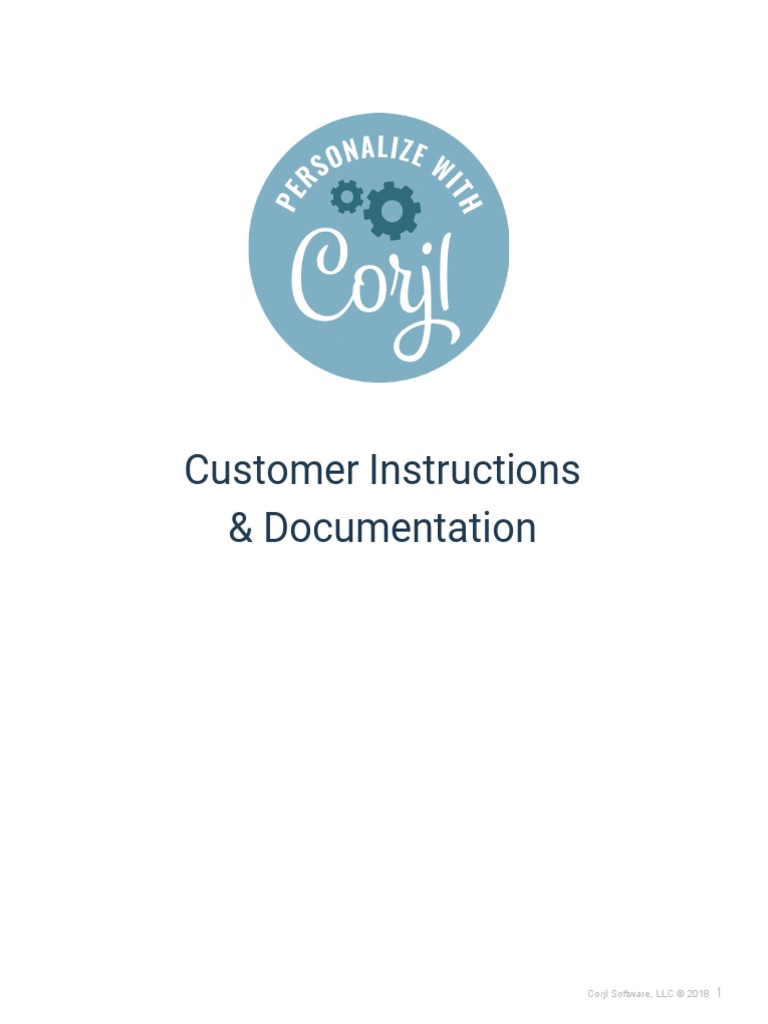 Corjl User Guide: Editing & Printing | PDF