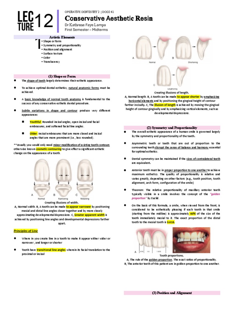 Conservative Aesthetic Resin | PDF