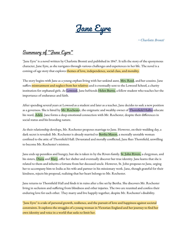 Jane Eyre (1) | PDF