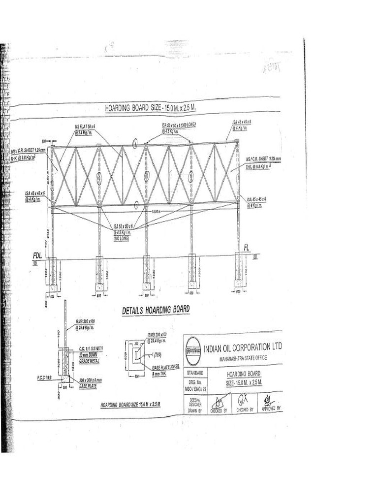 hording board drawing | PDF