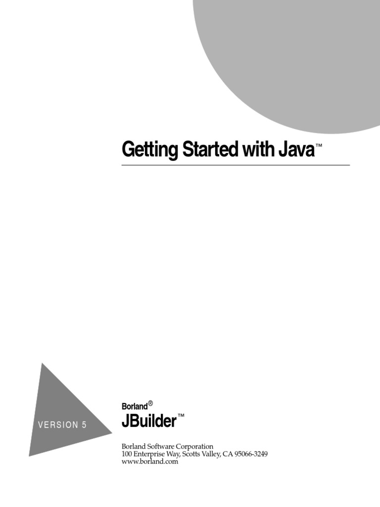 Getting Started With Java Pdf Data Type Java Programming Language 