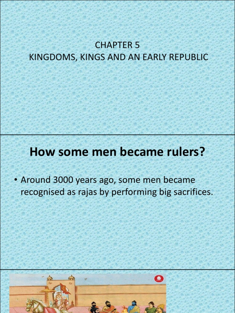 Chapter 5 Kingdoms, Kings and An Early Republic | PDF