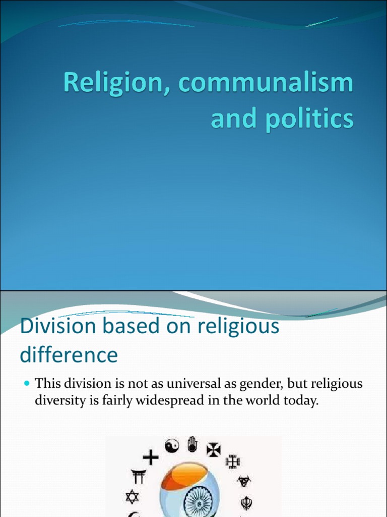 Religion, Communalism and Politics Class X | PDF | Voting | Caste