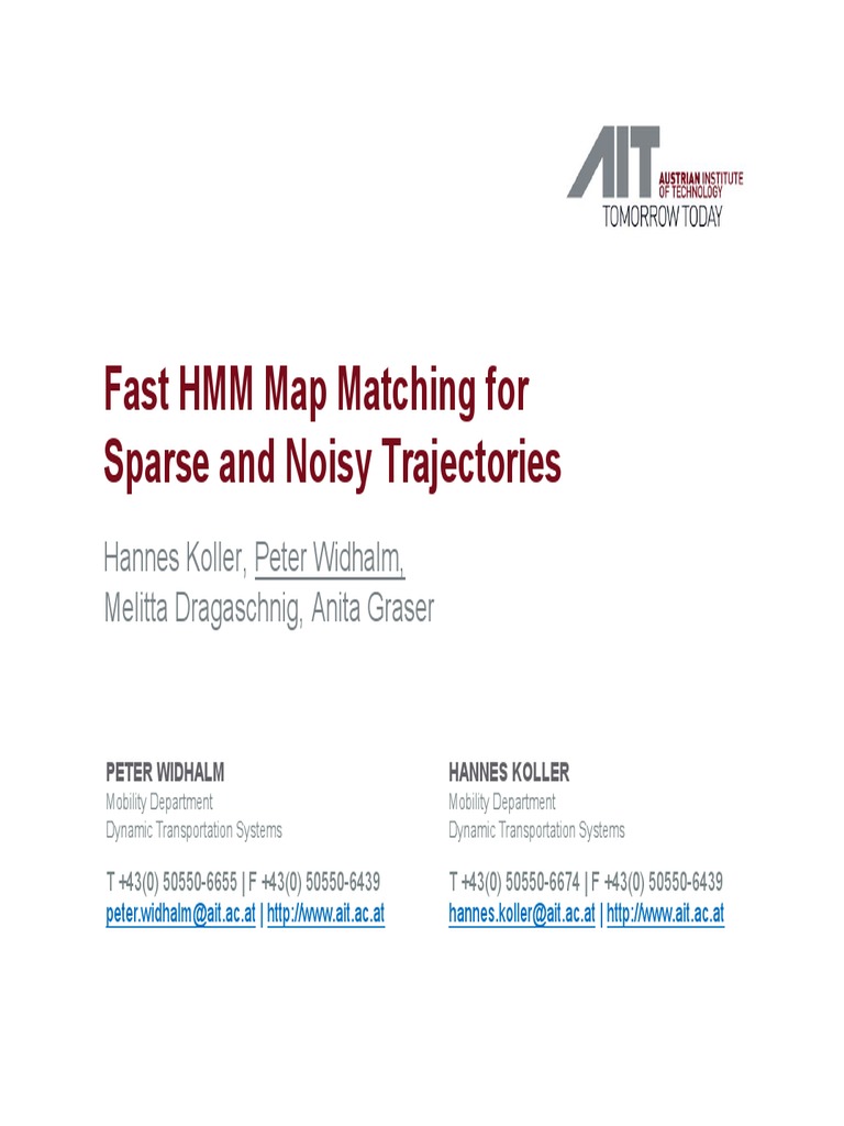 Fast HMM MapMatching | PDF | Routing | Applied Mathematics