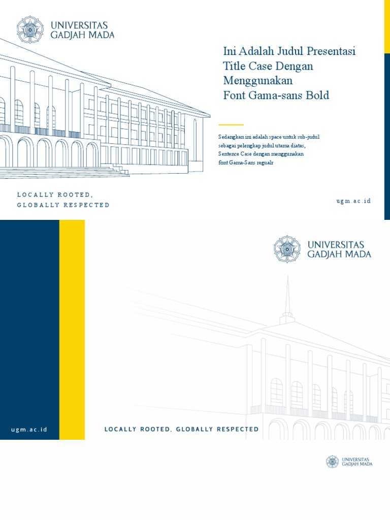 (NEW) Template Presentasi UGM 5 | PDF