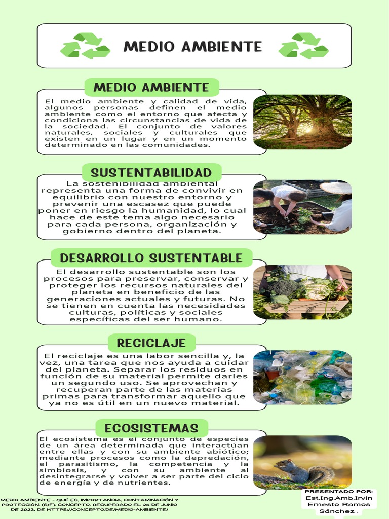 Infografía Medio Ambiente | PDF | Sustentabilidad | Entorno natural