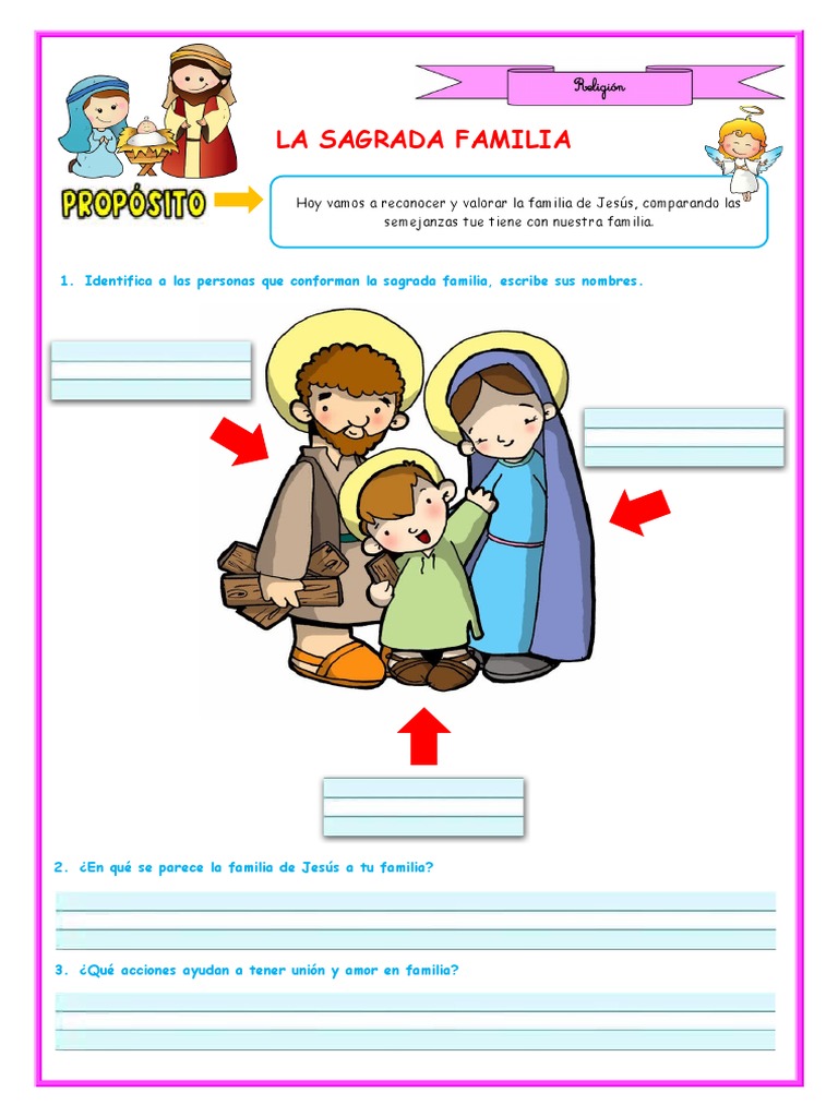 E3 S2 Ficha D2 Religion Sagrada Familia | PDF