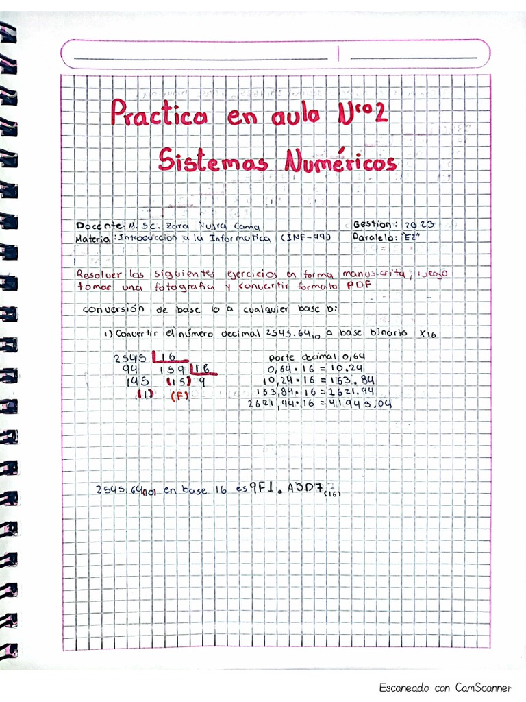 Práctica de Aula Nro.2 (Inf-99) | PDF