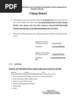 Charge Report For Gazetted Officer | PDF | Government