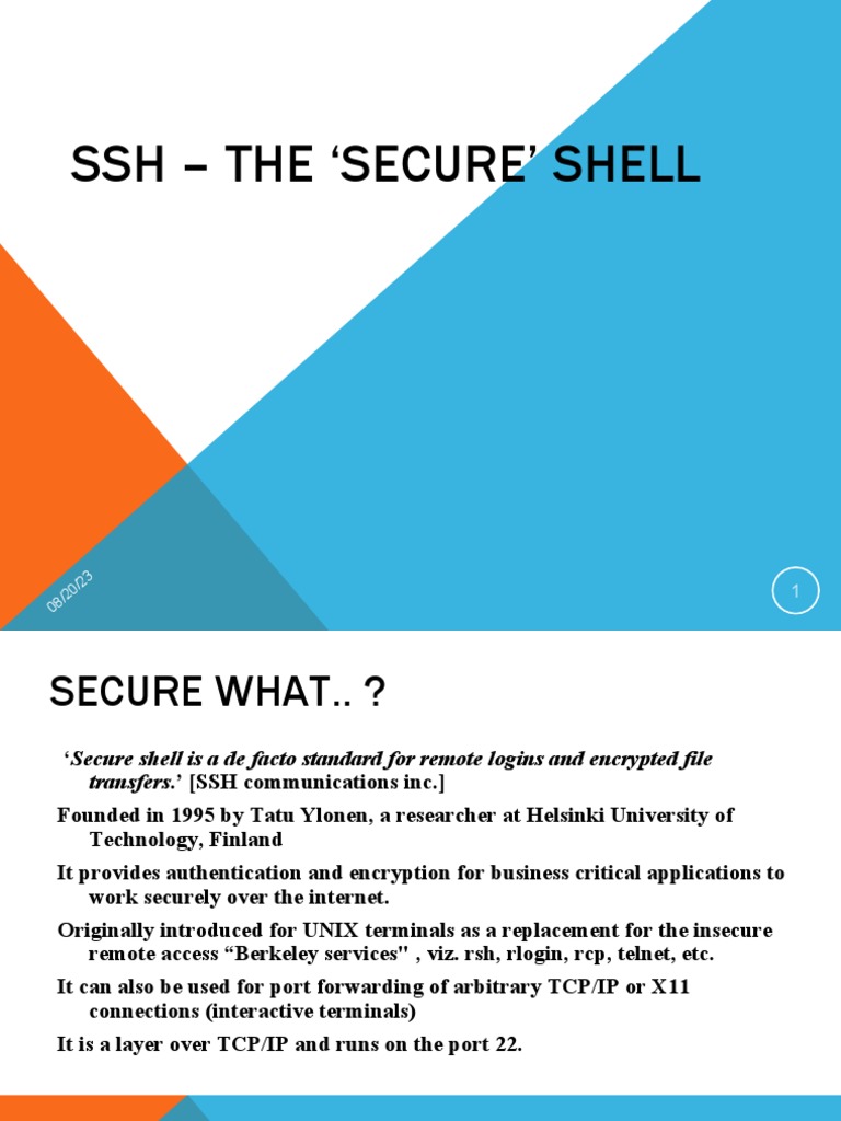 HTTPS - Secure Shell SSH | PDF | Secure Shell | Internet Architecture