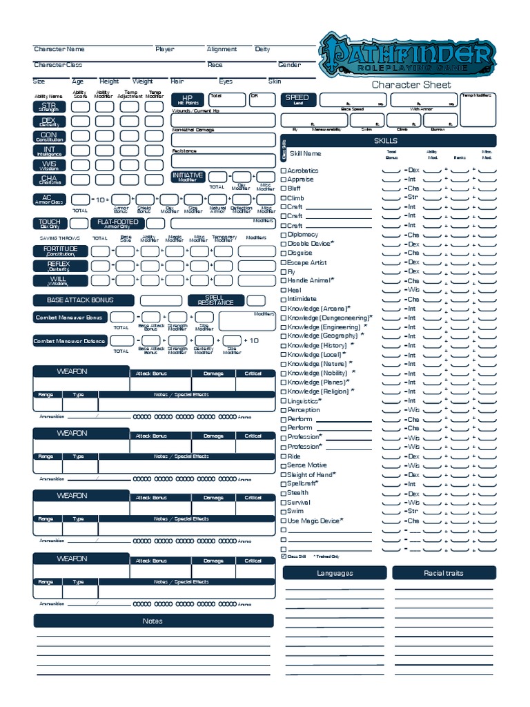 CharSheet 01-04 | PDF | Ammunition | Role Playing Games