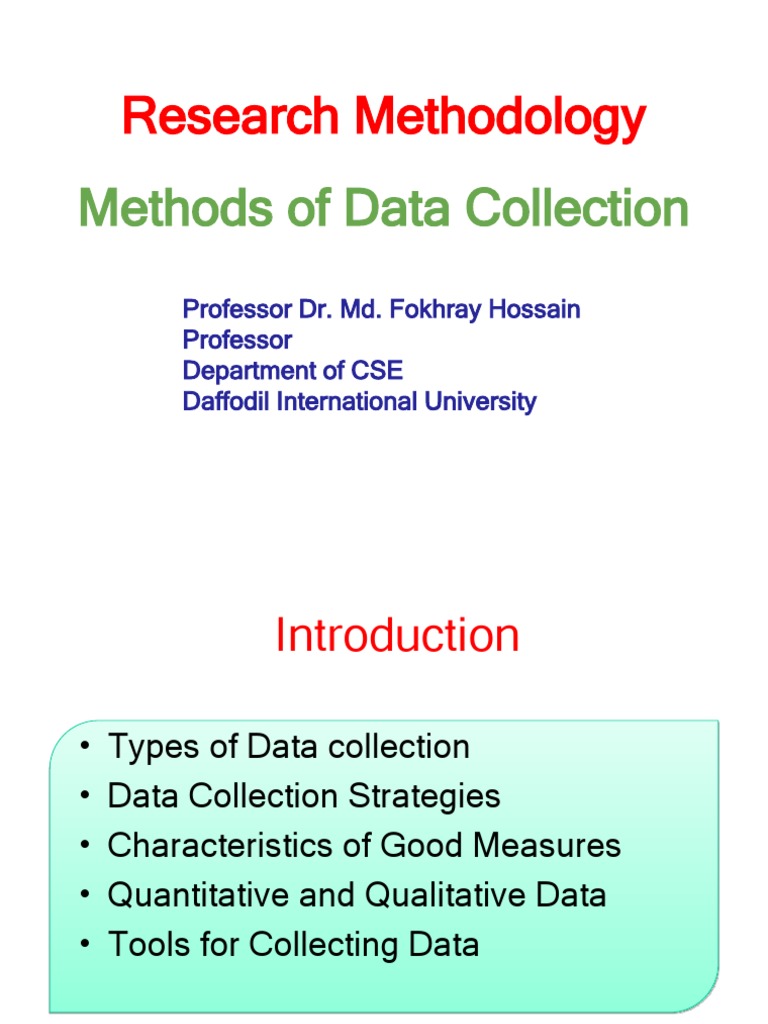 MFH - Research Methodology - Lecture 7 | PDF | Focus Group | Survey ...