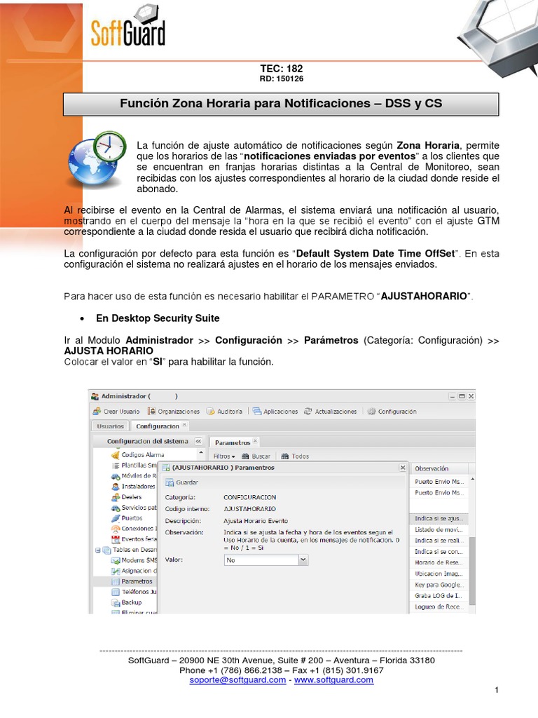 TEC182 - Función Zona Horaria para Notificaciones | PDF | Informática ...