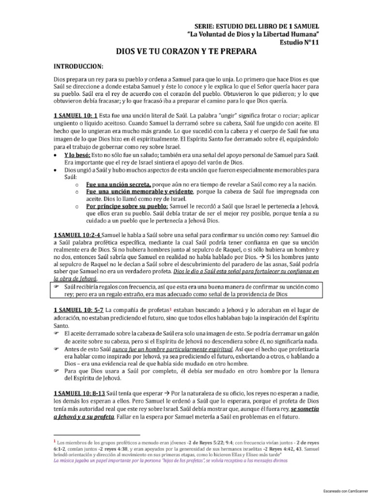11.-Dios Ve Tu Corazon y Te Prepara | PDF 11.-Dios Ve Tu Corazon y Te Prepara | PDF