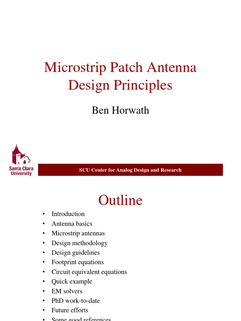 Microstrip Patch Antenna Design | PDF | Antenna (Radio) | Wi Fi