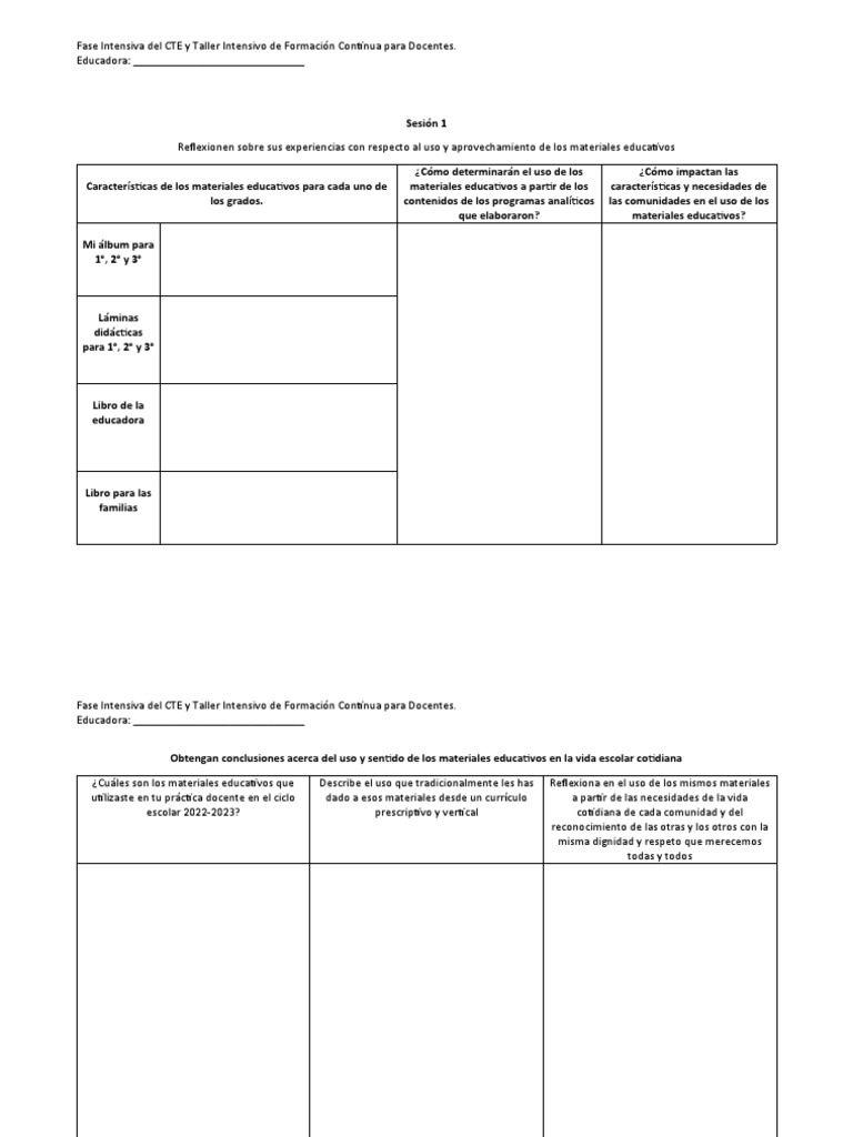 Fichas de CTE | PDF | Enseñando | Maestros