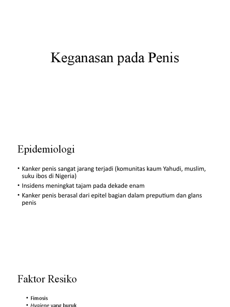 Bedah Urologi - Keganasan Pada Penis | PDF