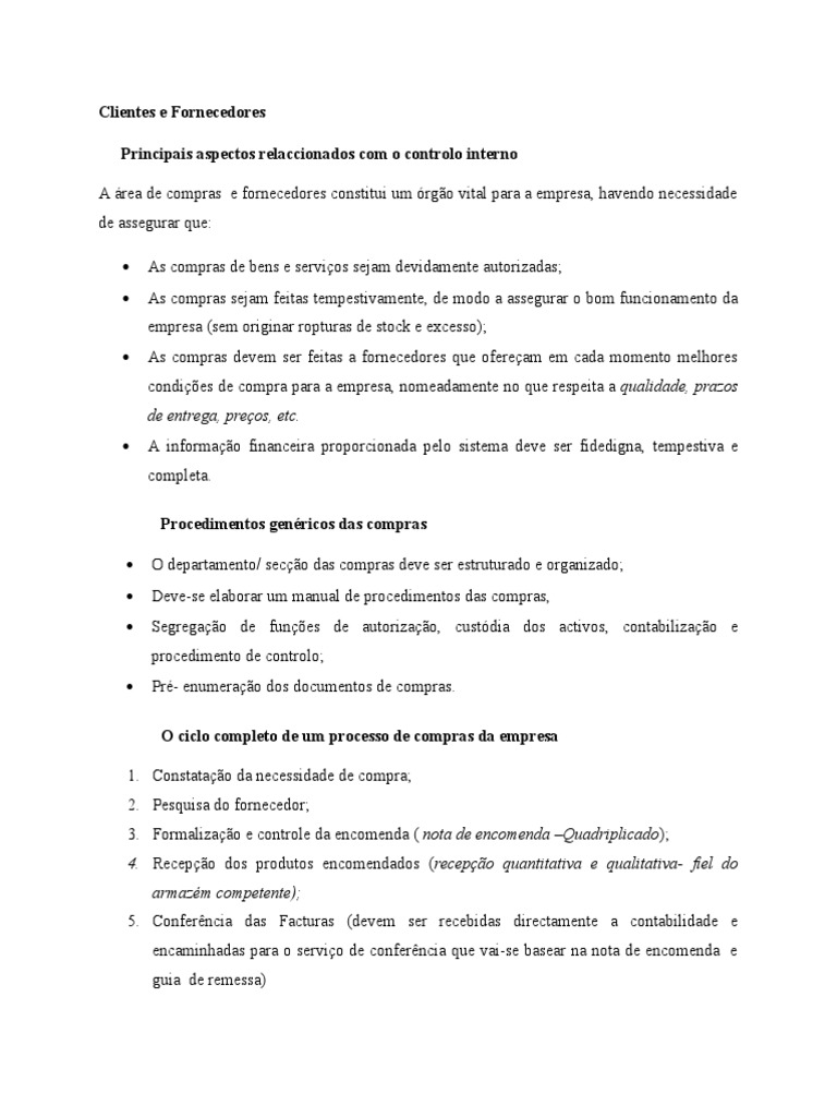 Contabilidade de Clientes e Fornecedores | PDF | Contabilidade | Crédito