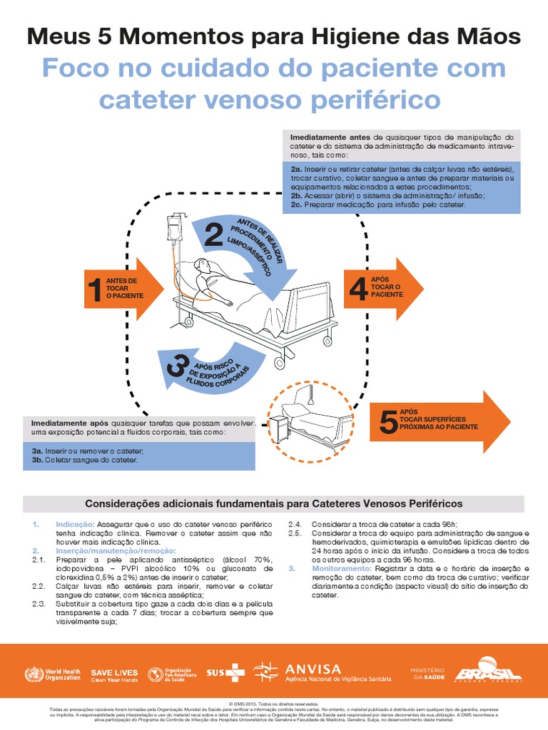 5 Momentos para Higiene Das Mãos Cartaz-3 | PDF
