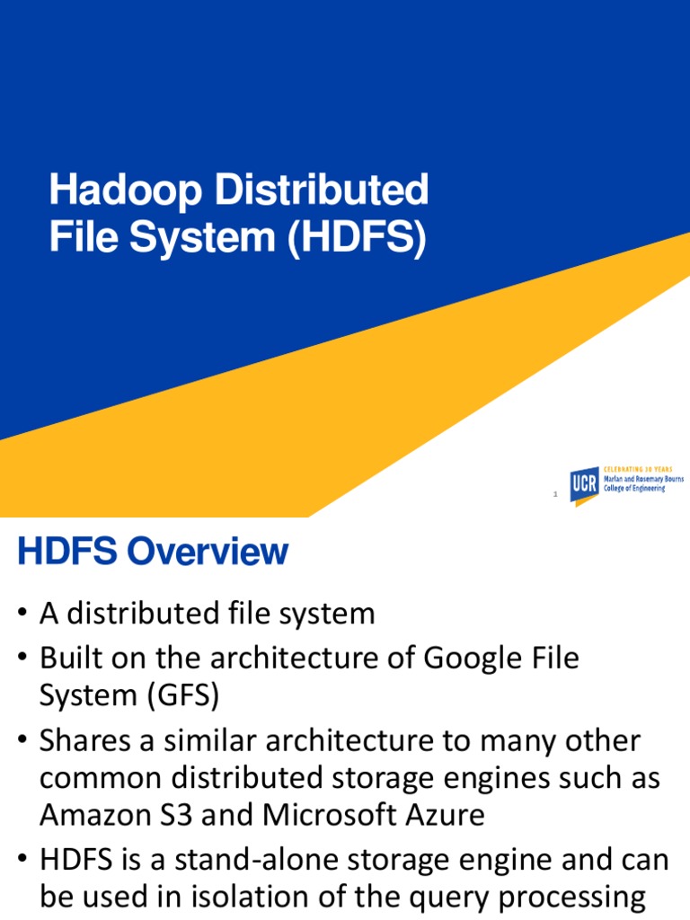 Hadoop Distributed File System HDFS 1688981751 | Download Free PDF ...