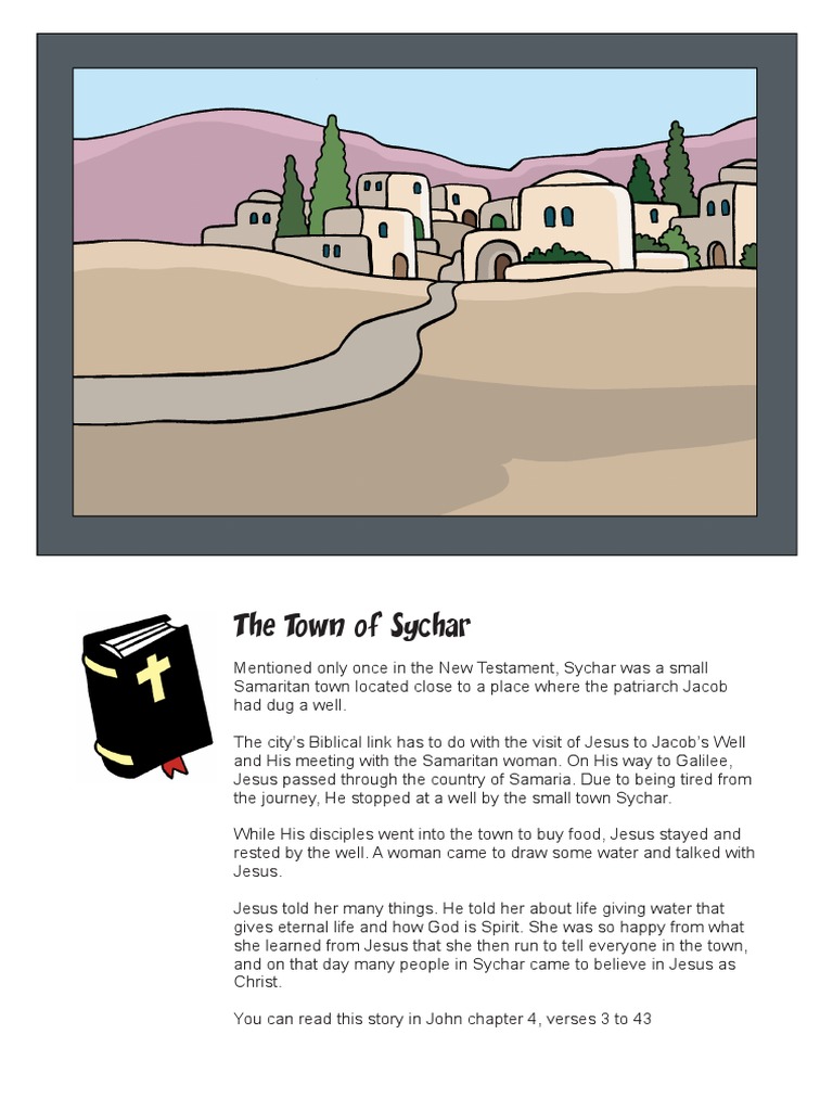 3d Pic 02 The Town of Sychar | PDF | Religion & Spirituality