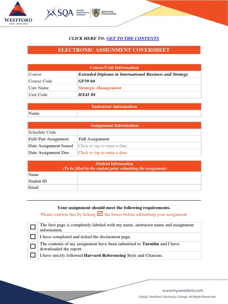 SQAAU SM Sample Assignment | PDF | Finance & Money Management