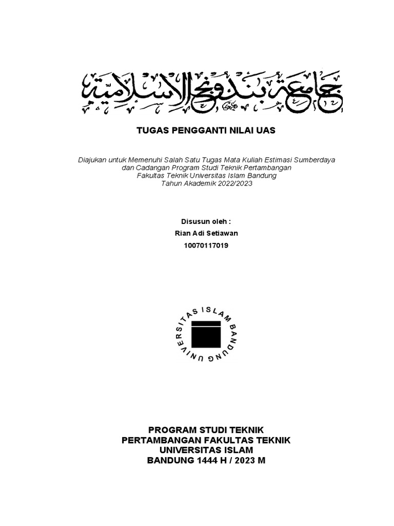 Tugas Pengganti Nilai UAS - Rian Adi Setiawan - 10070117019 | PDF