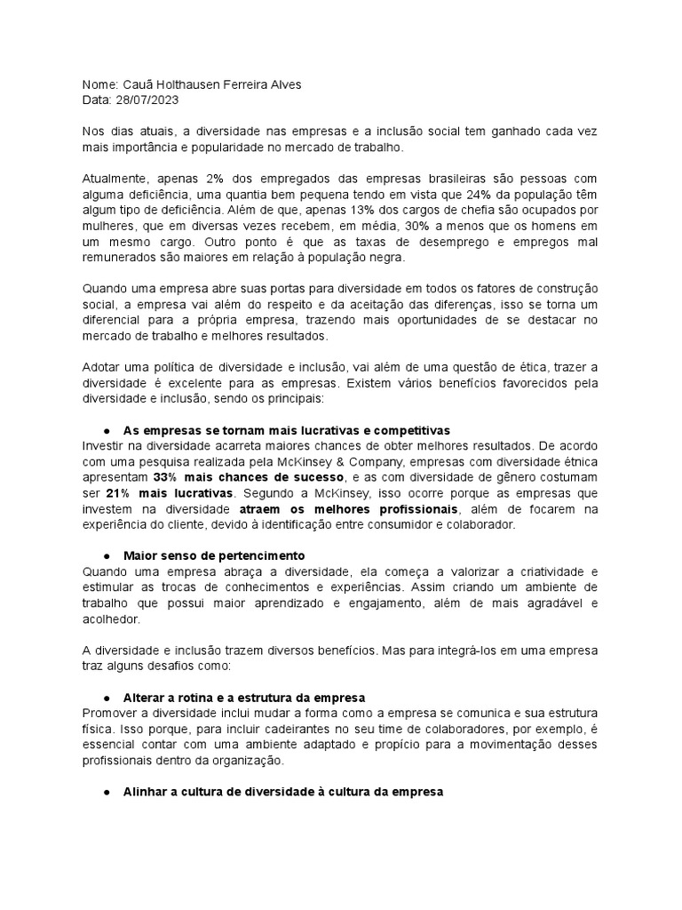 Diversidade Cultural | PDF | Exclusão social | LGBT