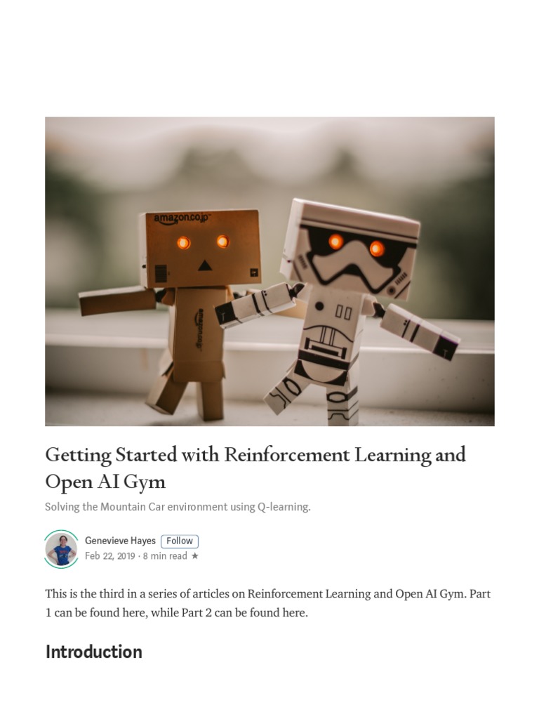 Getting Started With Reinforcement Learning and Open AI Gym | Download Free PDF | Applied ...