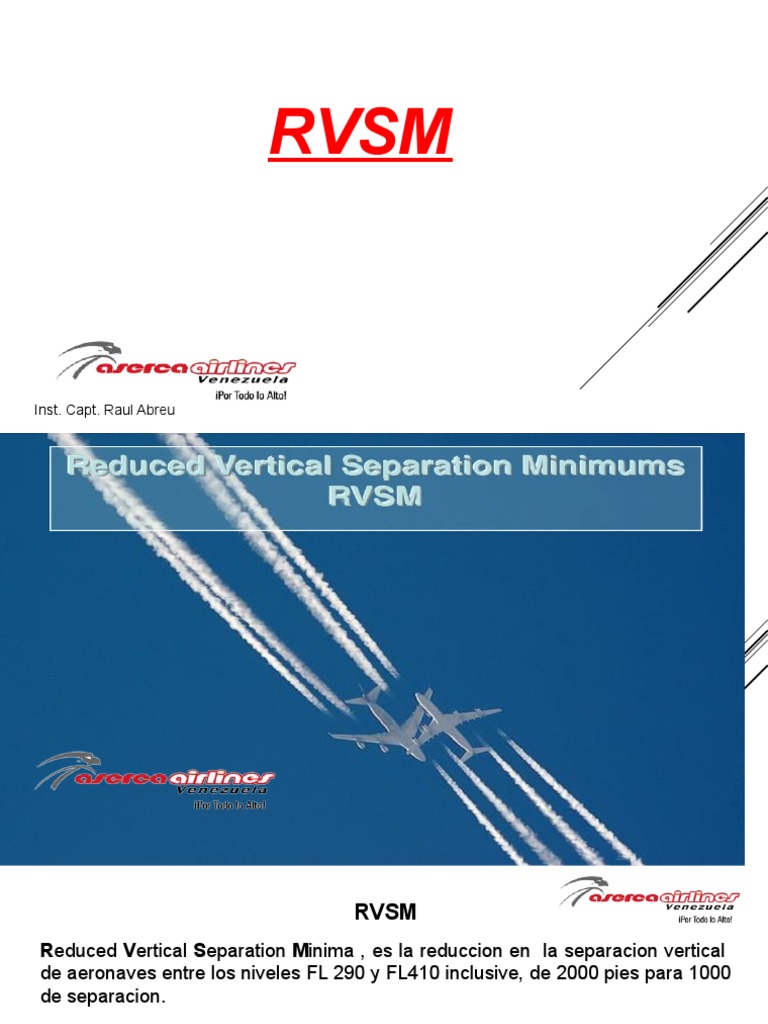 RVSM: Implementación y Procedimientos | PDF