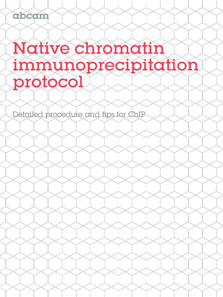 Native Chromatin Immunoprecipitation Guide | PDF