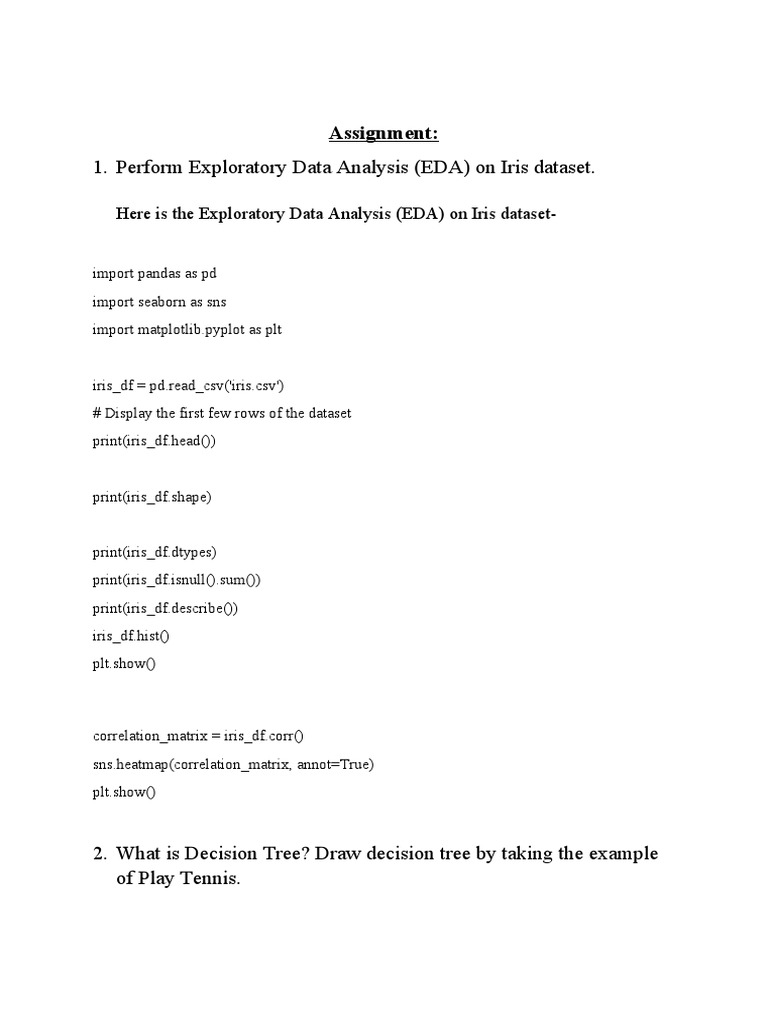 Exploratory Data Analysis & ML Concepts | PDF | Teaching Methods & Materials