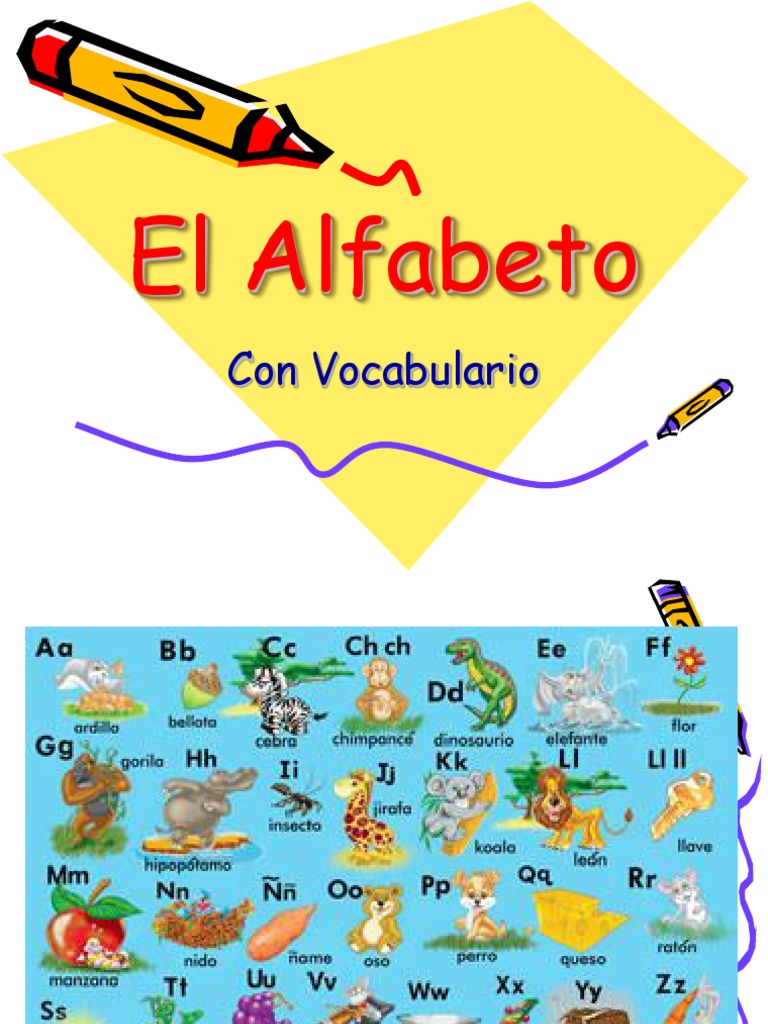 Spanish Alphabet with Vocabulary Guide | PDF | Foreign Language Studies