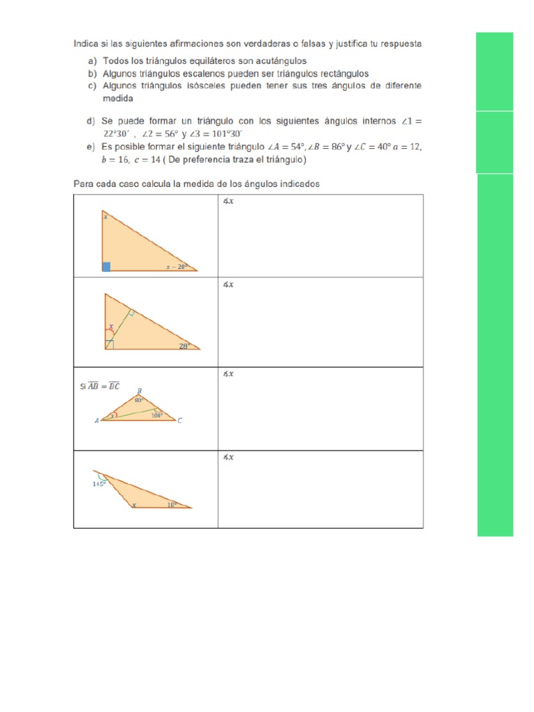 Actividad 7. Ejercicios "Jugando Con Triángulos" | PDF