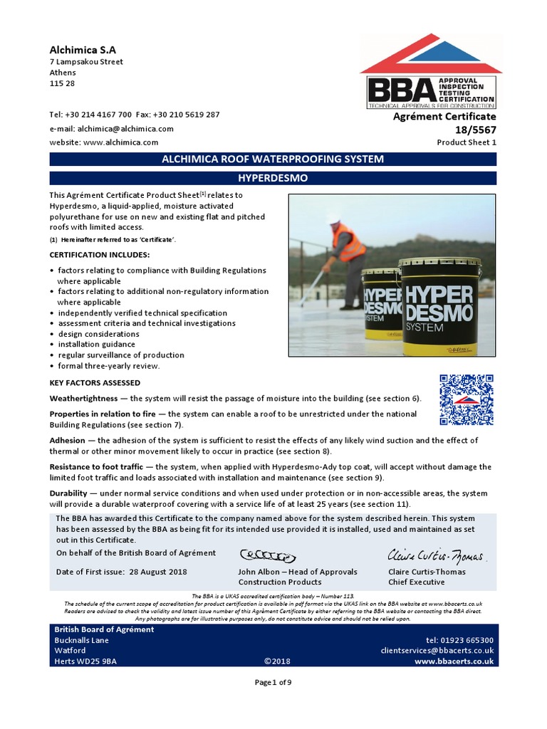Hyperdesmo Bba | PDF | Roof | Concrete