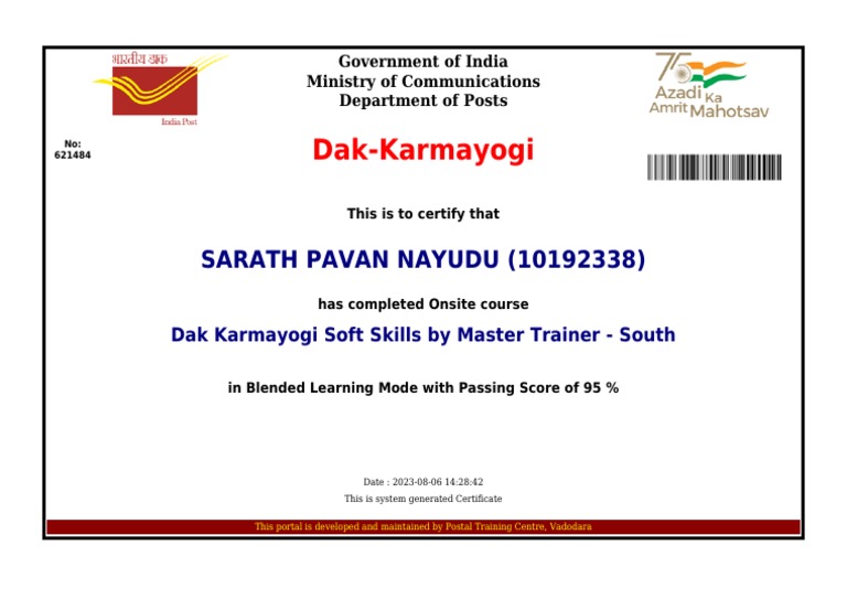 Final Certificate Pdf