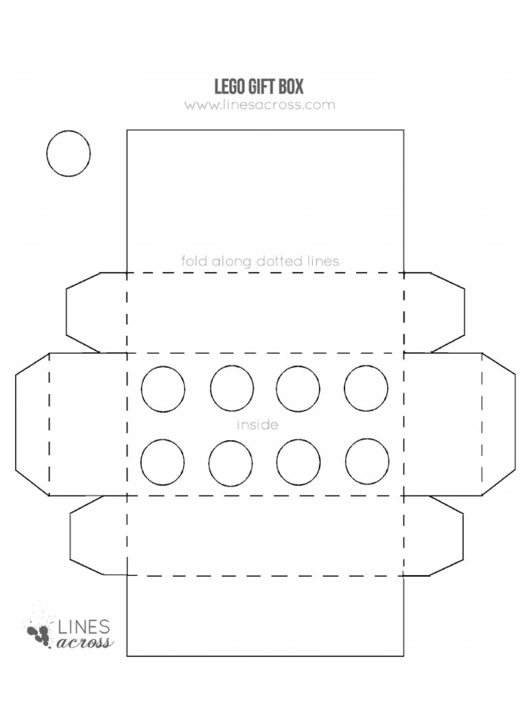 Large Lego Gift Box Template | PDF