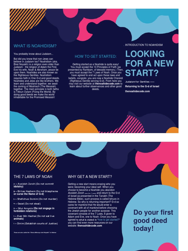 Looking For A New Start - Noahidism ENGLISH FINAL | PDF | Gentile ...