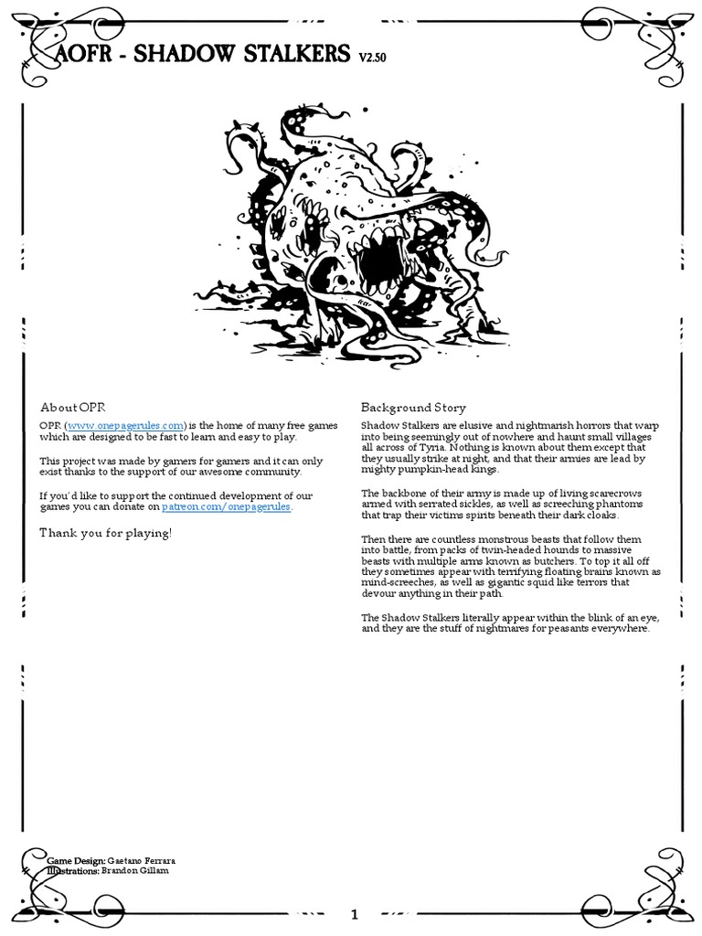 Shadow Stalkers Game Guide V2.50 | PDF