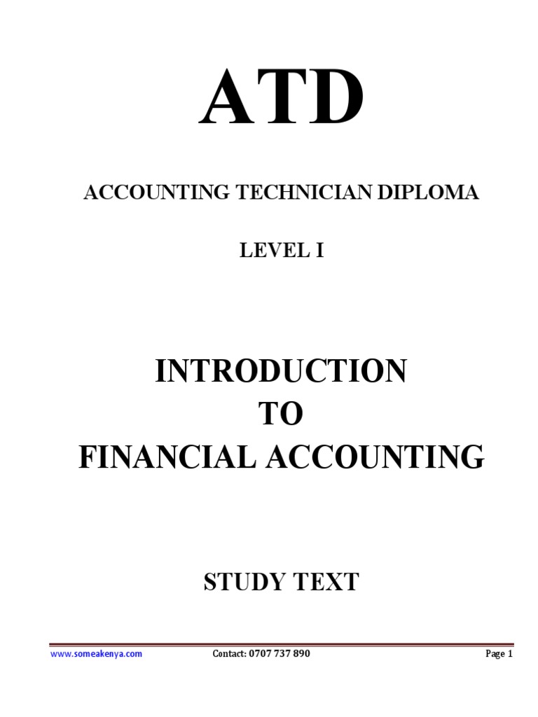 Introduction to Financial Accounting Guide | PDF | Debits And Credits ...