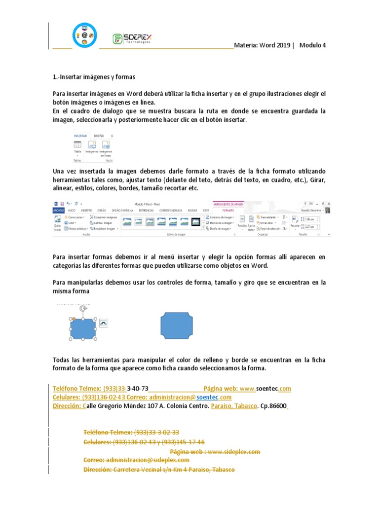 Modulo 4 Word | PDF | Microsoft Word | Software