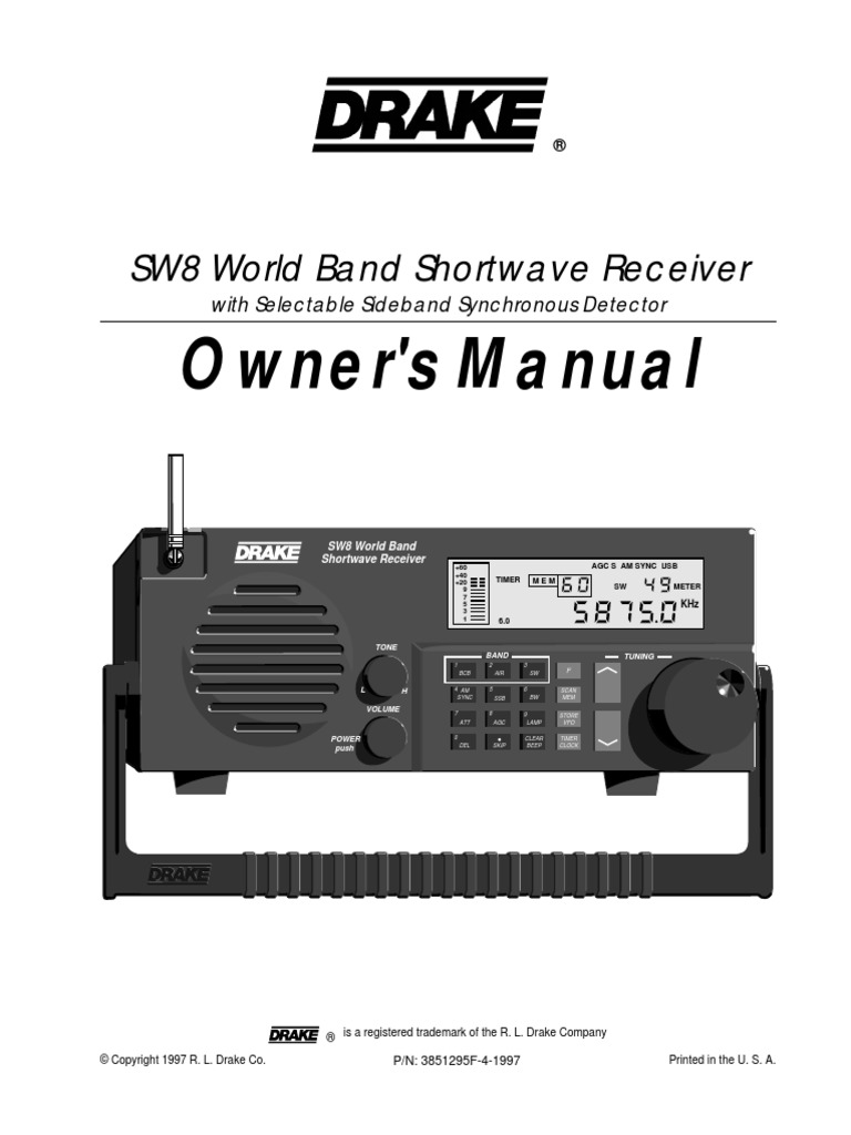 SW-8 Manual | PDF