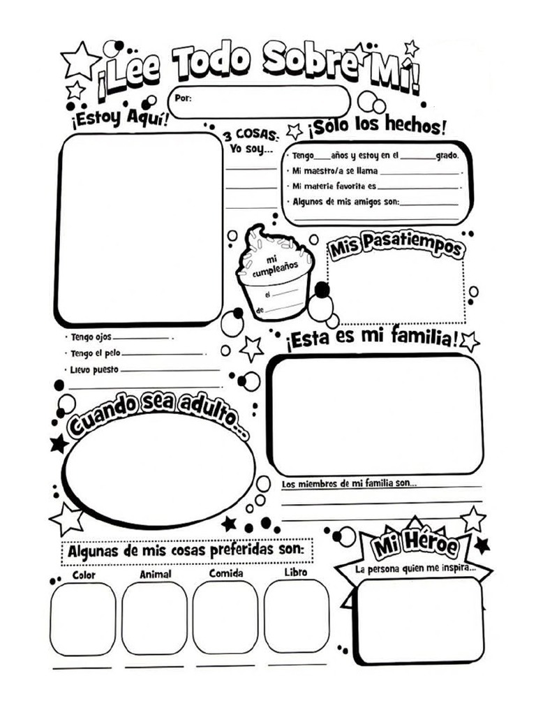 Actividad Todo Sobre Mi | PDF