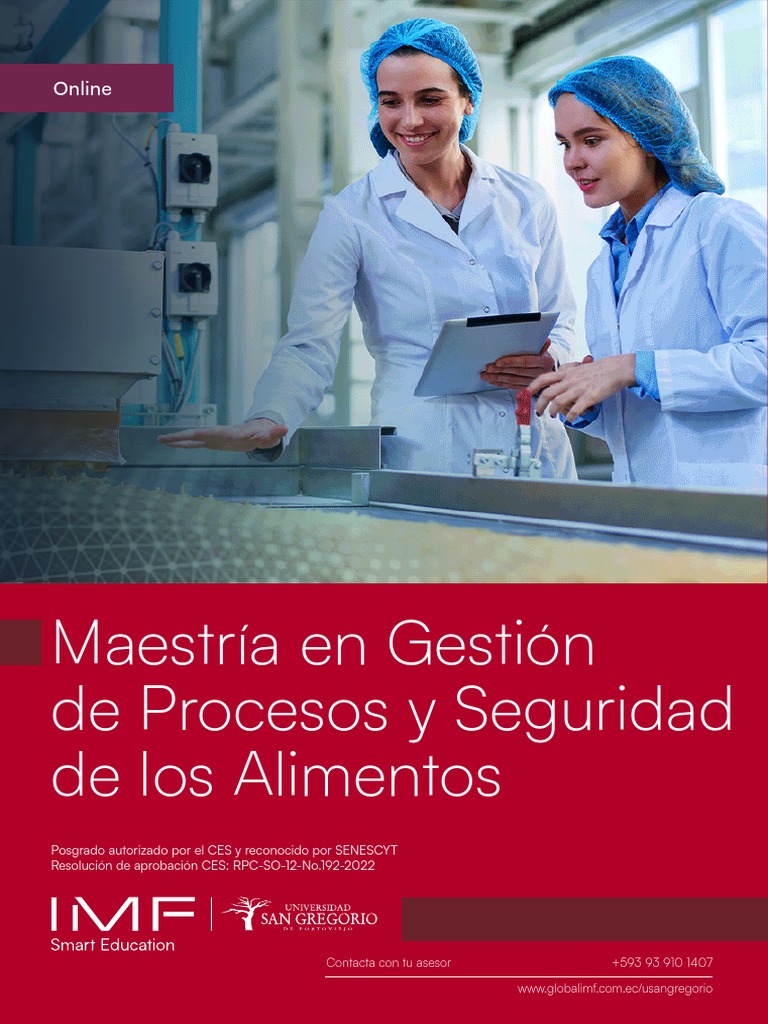 USGP 0.12 M Gesti N de Procesos y Seguridad de Los Alimentos | PDF | Seguridad alimenticia ...