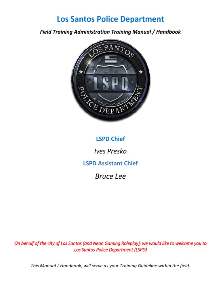 NGRP LSPD Manual | PDF