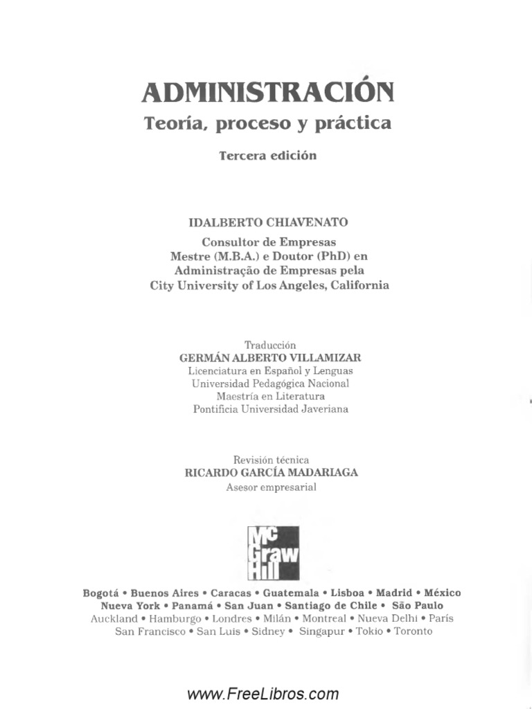 1.5 - Chiavenato - Administracion. Teoria, Porceso y Practica - Cap-3 - Ok | PDF | Salud y bienestar