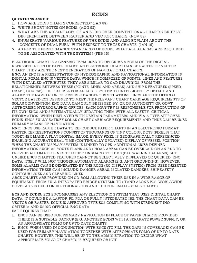 ECDIS | PDF | Computing