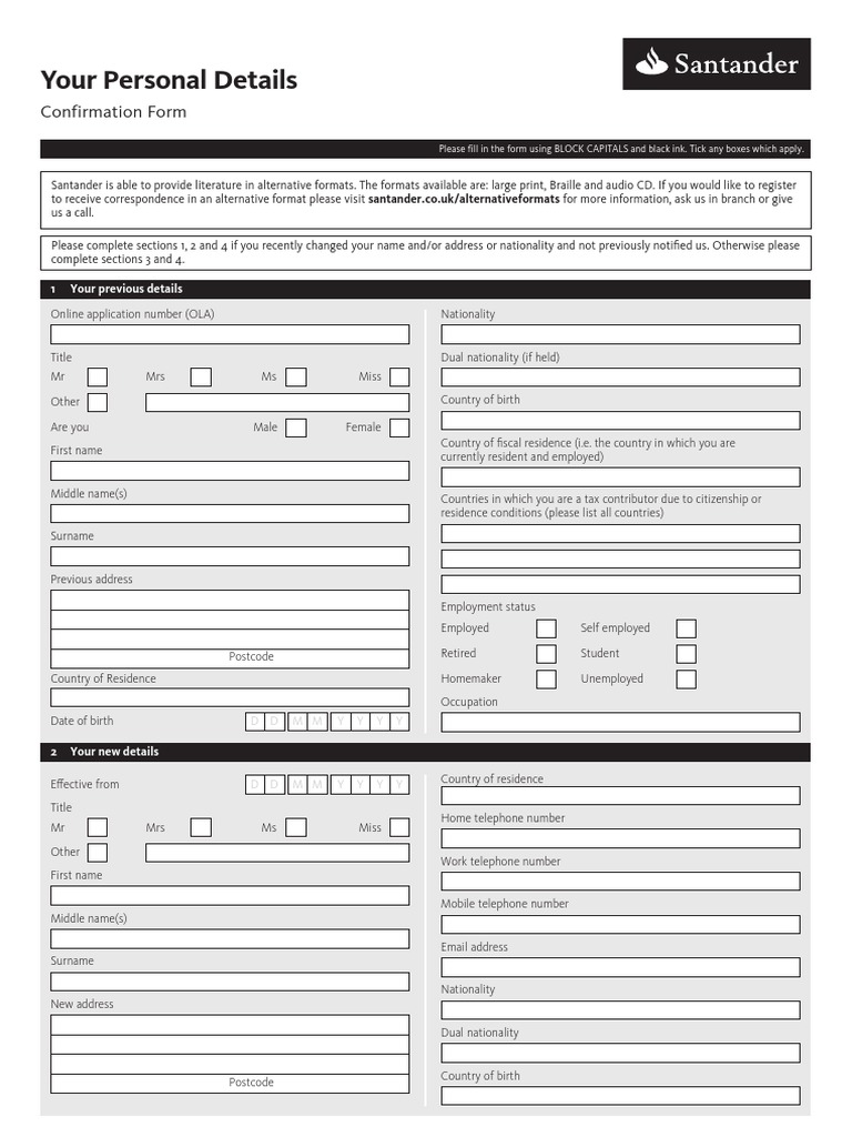 Your Personal Details Form | PDF | Government